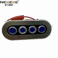 China IP65 Waterproof Marine Rocker Switch Panel with Dual USB Charger & Voltmeter - 130x52mm DC 12V/24V for sale