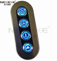 China IP65 Waterproof Marine Rocker Switch Panel with Dual USB Charger & Voltmeter - 130x52mm DC 12V/24V for sale