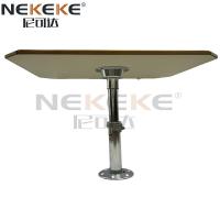 China Natural Look Rectangular Teak Marine Table Tops 20mm Thick with Compass Rose Design OEM ODM Custom Sizes 370x600mm to 660x840mm for sale