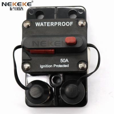 China 50A-250A 12V-48V DC Marine Circuit Breaker Manual Reset IP67 Waterproof Plastic Enclosure for sale