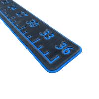 China 36 Inch EVA Foam Fish Ruler with 6mm Thickness - Waterproof Marine Decking Measuring Tool in Black and Blue for sale