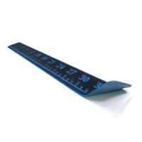 China 36 Inch EVA Foam Fish Ruler with 6mm Thickness - Waterproof Marine Decking Measuring Tool in Black and Blue for sale