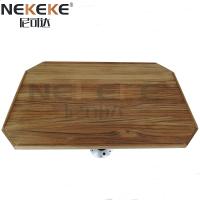 China OEM Rectangular Teak Marine Table Top 420x620mm with 20mm Total Thickness and Plain Cut Corners for sale