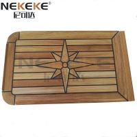 China Marine Teak Folding Table Top 20mm Thick with Black Caulking for Boat Yacht RV 510x750mm for sale