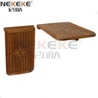 China Marine Teak Folding Table Top 20mm Thick with Black Caulking for Boat Yacht RV 510x750mm for sale