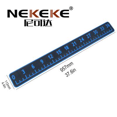 China 36 Inch EVA Foam Fish Ruler with 6mm Thickness - Waterproof Marine Decking Measuring Tool in Black and Blue for sale