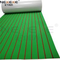 China Custom Green Red EVA Marine Deck Mat 2500cm x 5cm Slip Resistant Marine Flooring for sale