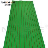China Custom Green Red EVA Marine Deck Mat 2500cm x 5cm Slip Resistant Marine Flooring for sale