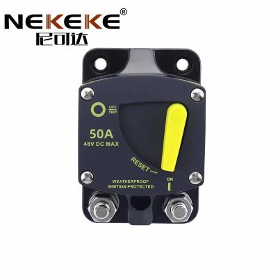China 12-48VDC 30-300 Amp Marine Circuit Breaker with Manual Reset - IP67 Waterproof Protection for sale