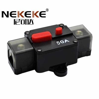 China Waterproof 50 Amp Marine Circuit Breaker 12-48V DC with IP67 Rating and Manual Reset for Boat Electrical Systems for sale