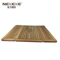 China Marine Folding Teak Table Top 22mm Thick with Compass Rose Inlay - 340/680mm to 450/900mm Sizes for sale