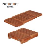 China Rectangular Folding Teak Boat Table Top with Star Inlay - 23mm Thickness, 12mm Epoxy Core for Yacht RV for sale