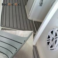 China 5mm Thickness UV Resistant PVC Deck Flooring Roll 2500cm x 20cm for Marine and Boat Applications for sale