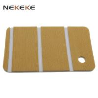 China Golden Yellow EVA Marine Deck Matting with White Stripes - Anti-Slip Surface for Wet Conditions and Heat Insulation for sale
