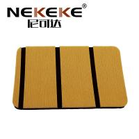 China Golden Black Striped EVA Boat Deck Mats with Straight Groove Non-Slip Design for Marine Applications for sale
