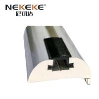 China Fire Resistant Marine Dock Fender Rubber Strip 45mm-90mm in White and Black Colors for Boat Protection for sale