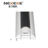 China EPDM Marine Dock Fender Black Rubber Strip 45mm Width 18mm Height for Boat Docking Protection for sale