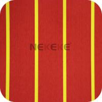 China Red Yellow Striped EVA Foam Boat Deck Anti-Slip Mat with Straight Groove Design for Marine Safety for sale