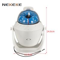 China LED Illuminated Pivoting Marine Compass with 5-Degree Markings and Adjustable Mounting for Marine Navigation for sale
