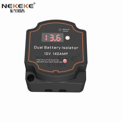 China 12V 140A Dual Battery Isolator Switch with Voltage Display for Marine and Automotive Applications for sale