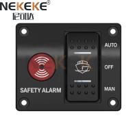 China IP65 Waterproof Marine Switch Panel 12V/24V Voltage Alarm Switch Panel with 10000 Cycles Mechanical Life for Bilge Pump for sale