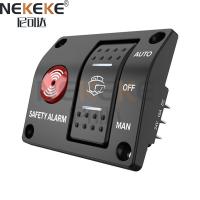 China IP65 Waterproof Marine Switch Panel 12V/24V Voltage Alarm Switch Panel with 10000 Cycles Mechanical Life for Bilge Pump for sale
