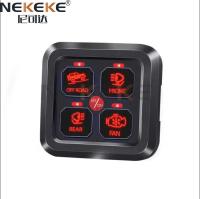 China IP65 Waterproof 4 Gang ON-OFF Marine Switch Panel with LED Light for Boat Control Box for sale