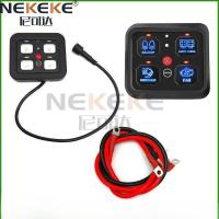 China IP65 Waterproof 4 Gang ON-OFF Marine Switch Panel with LED Light for Boat Control Box for sale
