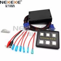 China 6 Gang Dimmable Touch Marine Switch Panel IP65 Waterproof Switch Control Box for Car and Boat for sale
