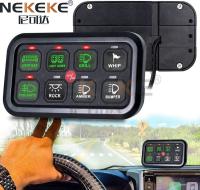 China IP65 Waterproof 8 Gang Marine Switch Panel with 12-24V DC and 1200W Max Output for Circuit Control for sale