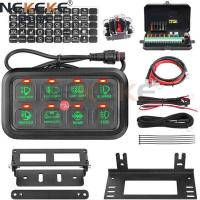 China IP65 Waterproof 8 Gang Marine Switch Panel with 12-24V DC and 1200W Max Output for Circuit Control for sale