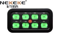 China IP65 Waterproof 8 Gang Marine Switch Panel with 12-24V DC and 1200W Max Output for Circuit Control for sale