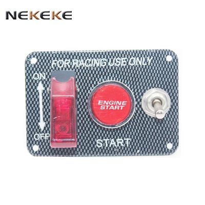 China Carbon Fiber IP65 Waterproof 12V 30A Marine Switch Panel for Boats and Racing Cars for sale