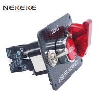 China Carbon Fiber IP65 Waterproof 12V 30A Marine Switch Panel for Boats and Racing Cars for sale