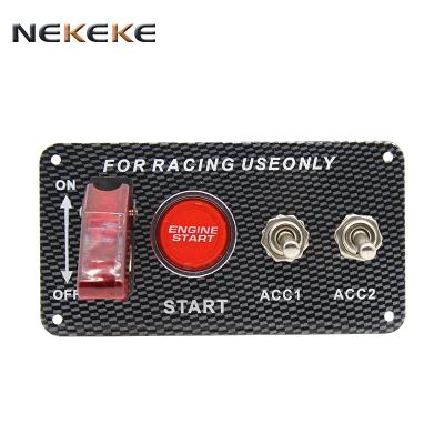 China Carbon Fiber Marine Rocker Switch Panel with IP65 Waterproof Rating and 10000 Cycles Durability for sale
