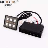 China IP66 Waterproof 6 Gang Touch Screen Marine Switch Panel with 12V-24V Voltage for Boats and Yachts for sale