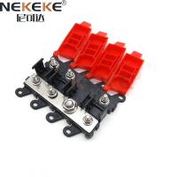China 200A 3-Way Marine Fuse Box Copper Alloy Fuse Holder for Power Distribution for sale