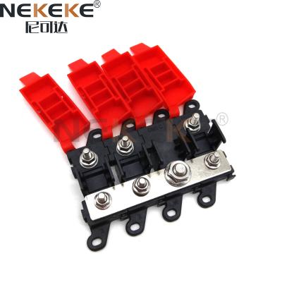 China 200A 3-Way Marine Fuse Box Copper Alloy Fuse Holder for Power Distribution for sale