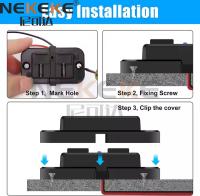 China 12V Waterproof Marine Power Socket with Dual Quick Charge 3.0 USB Charger in ABS Material for sale