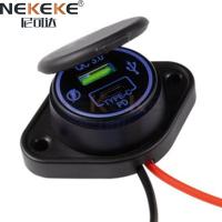 China Waterproof Marine Power Socket with Quick Charge QC3.0 and 12-24V Input USB Charger for Cars and Boats for sale