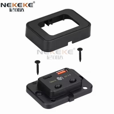 China Fast Charging QC3.0 + PD3.0 Marine Power Socket Waterproof and Dustproof for 12V/24V Cars and Boats for sale