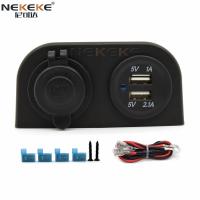 China 12V-24V Marine Power Socket with Dual USB Ports and IP68 Waterproof Rating for Boats and Cars for sale