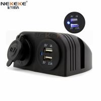 China 12V-24V Marine Power Socket with Dual USB Ports and IP68 Waterproof Rating for Boats and Cars for sale