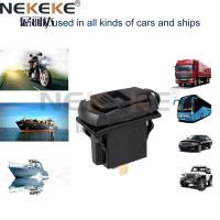 China Waterproof IP65 Marine Power Socket Dual Port USB 3.0 & PD Charger with 12-24V Input for Cars and Boats for sale