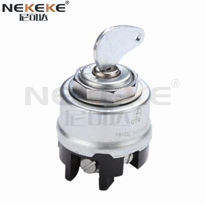 China 12-24V 100A Marine Battery Isolator Switch Excavator Parts Truck Ignition Lock Switch for sale