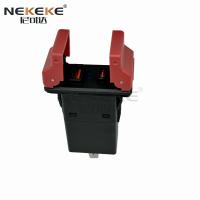China Waterproof Marine Power Socket 12-24V DC Dual USB Charger Socket with LED Light for Boats and Cars for sale
