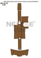 China Self-Adhesive Faux Teak EVA Marine Decking Boat Floor Mat with 6mm Thickness for sale