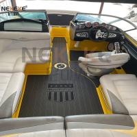 China Self-Adhesive Faux Teak EVA Marine Decking Boat Floor Mat with 6mm Thickness for sale