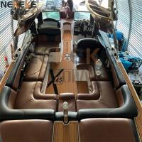 China Self Adhesive Faux Teak Boat Floor Mat with 6mm Thickness EVA Foam Deck Pad for sale