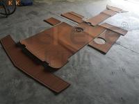 China 1/4 Inch Thickness UV Tested 3000 Hours Self Adhesive Marine EVA Flooring for Mastercraft X35 Swim Platform for sale